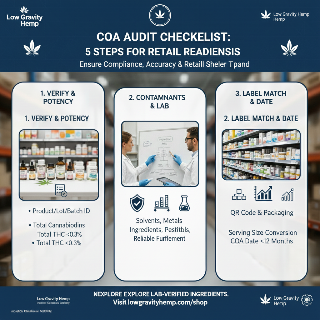 🎓 How to Audit a COA Before Retail Submission – LowGravityHemp
